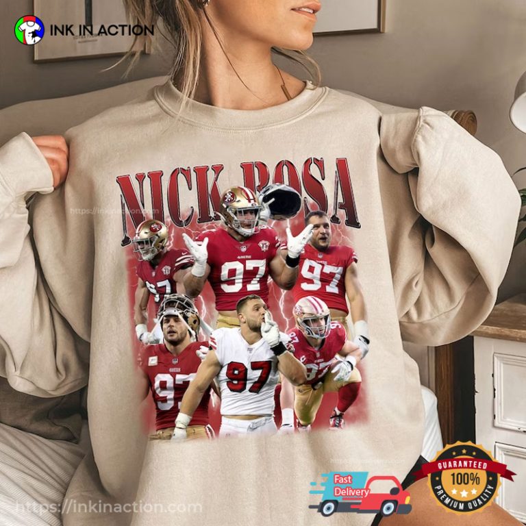 San Francisco 49ers Nick Bosa Classic 90s Graphic Tee - Print your ...