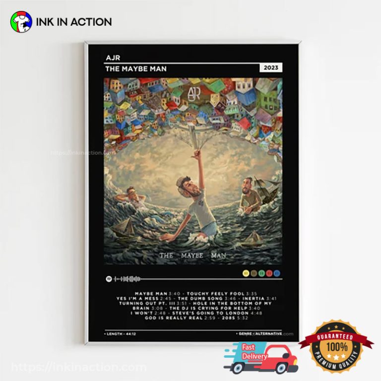 AJR The Maybe Man Album Music Poster - Print your thoughts. Tell your ...
