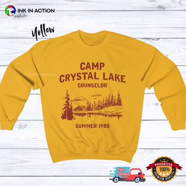 Camp Crystal Lake Counselor Summer 1980 Friday The 13th T-Shirt - Print ...