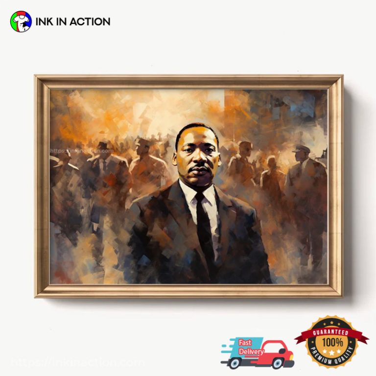Martin Luther King Jr Portrait Painting Artwork Poster - Print your ...