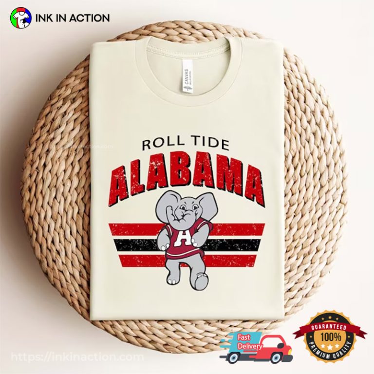 Roll Tide Alabama Football 2023 Vintage Mascot Tee - Print your ...