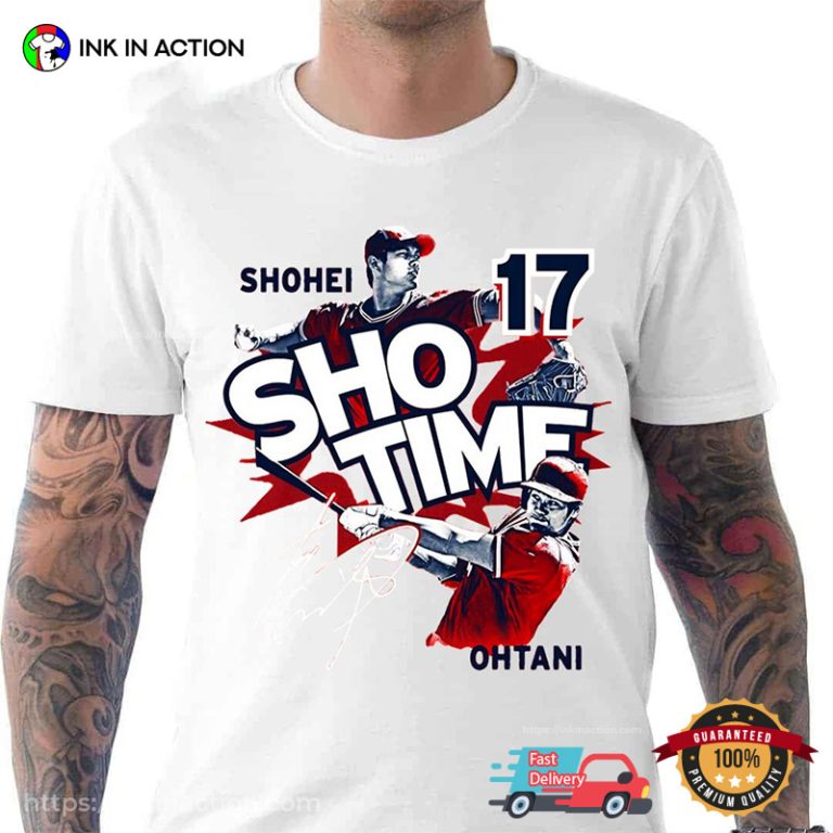 Shohei Ohtani Dodgers 17 Shotime Unisex T-shirt - Print your thoughts ...