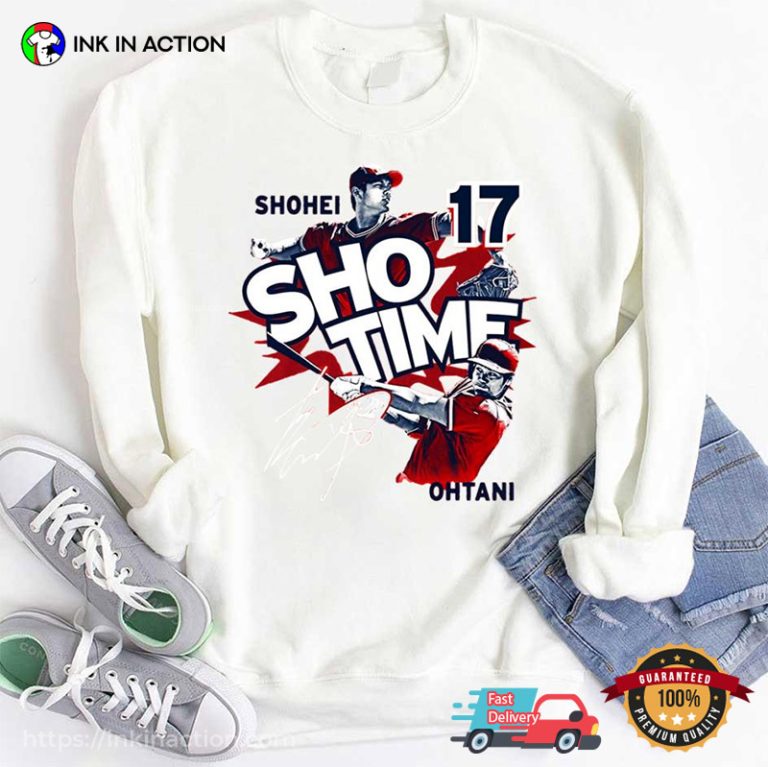 Shohei Ohtani Dodgers 17 Shotime Unisex T-shirt - Print your thoughts ...