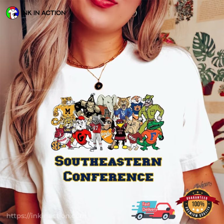Southeastern Conference SEC Mascot Animation Tee - Print your thoughts ...