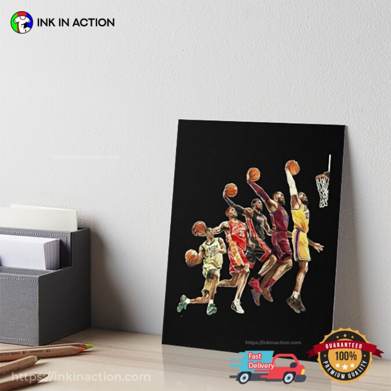 The Evolution Of Lebron James NBA Poster - Print your thoughts. Tell ...