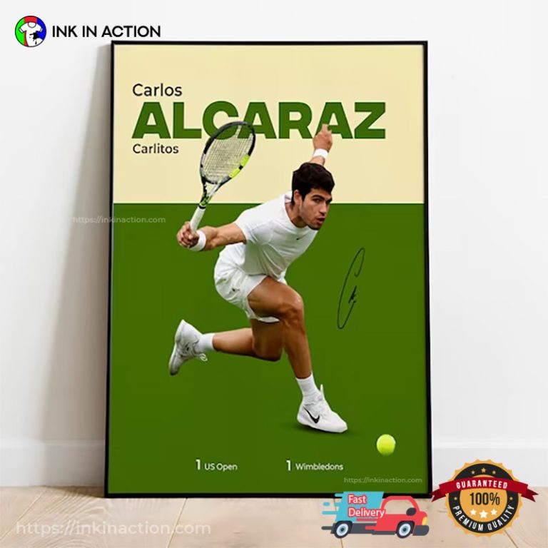 Carlos Alcaraz Carlitos Signature Poster - Print your thoughts. Tell ...