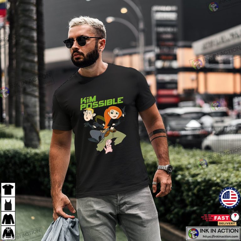 Disney Kim Possible Team T-Shirt, Kim Possible Cartoon Merch - Print ...
