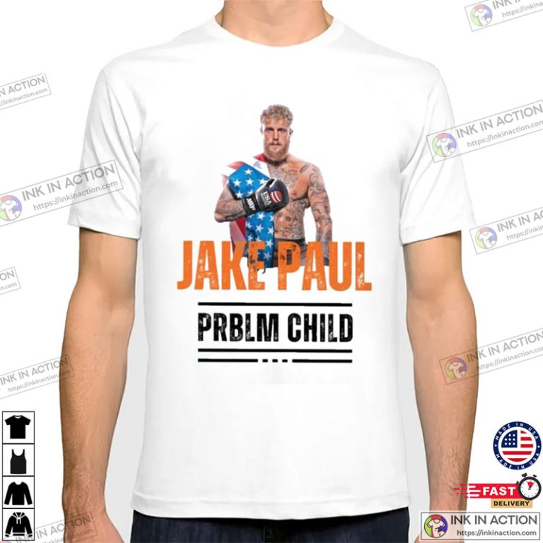 Jake Paul The Problem Child Graphic Boxing T-Shirt - Print your ...