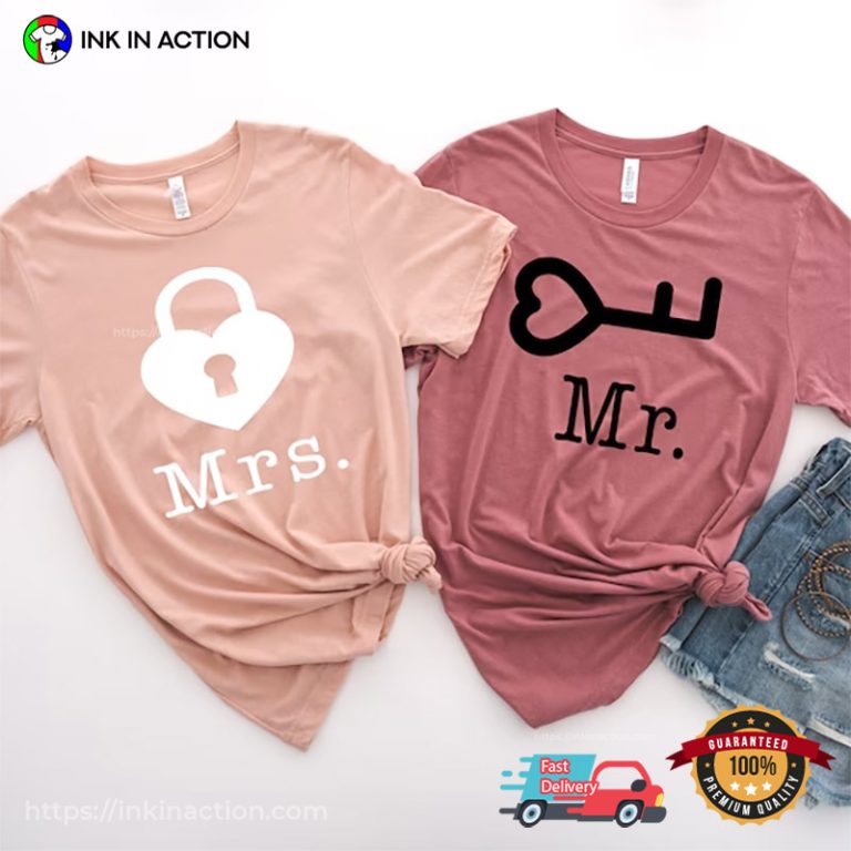 Lock And Key Funny Matching Couple Tee - Print your thoughts. Tell your ...