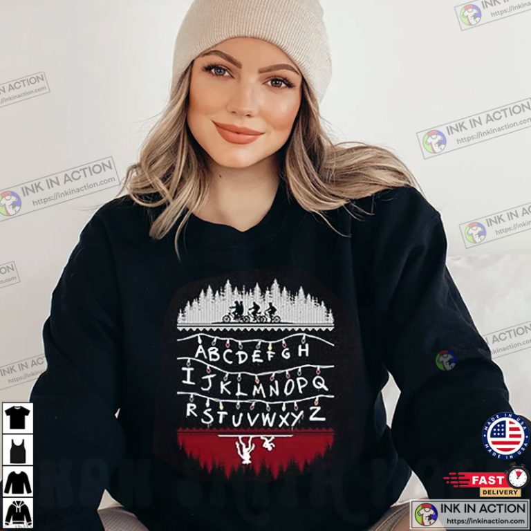 Stranger Things Alphabet River Movie T-Shirt, Stranger Things Outfits ...
