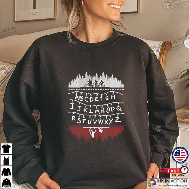 Stranger Things Alphabet River Movie T-Shirt, Stranger Things Outfits ...