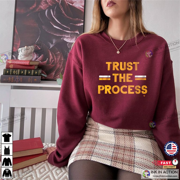 Trust the Process Vintage Style T-Shirt, Josh Harris Commanders Merch ...