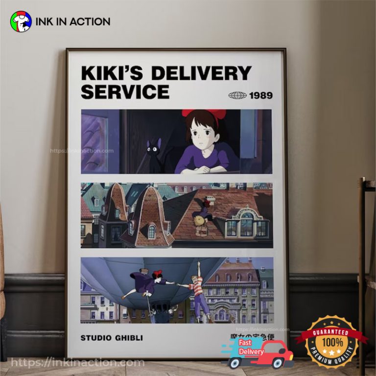 Kiki's Delivery Service 1989 Studio Ghibli Classic Anime Wall Art ...