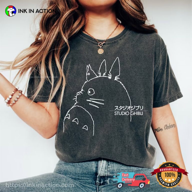 My Neighbor Totoro Totoro Art Studio Ghibu Manga Japan Tee - Print your ...