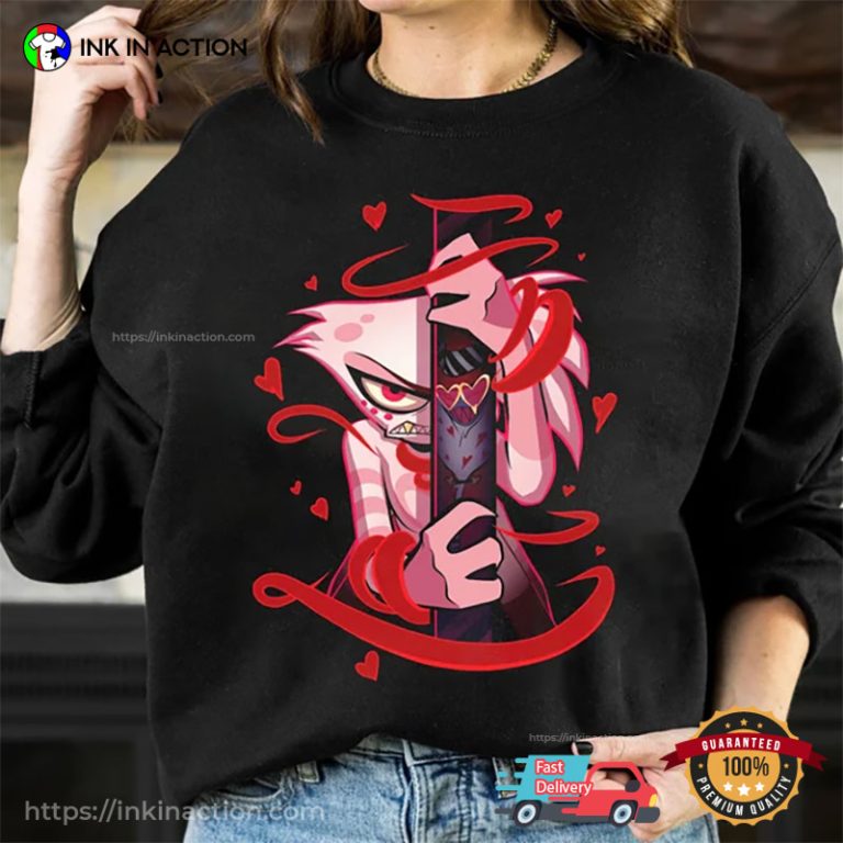 Angel Dust And Valentino Addicted Hazbin Hotel Shirt - Print your ...