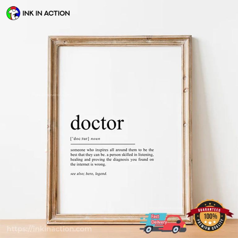 Doctor Definition Poster, Happy National Doctors Day - Print your ...