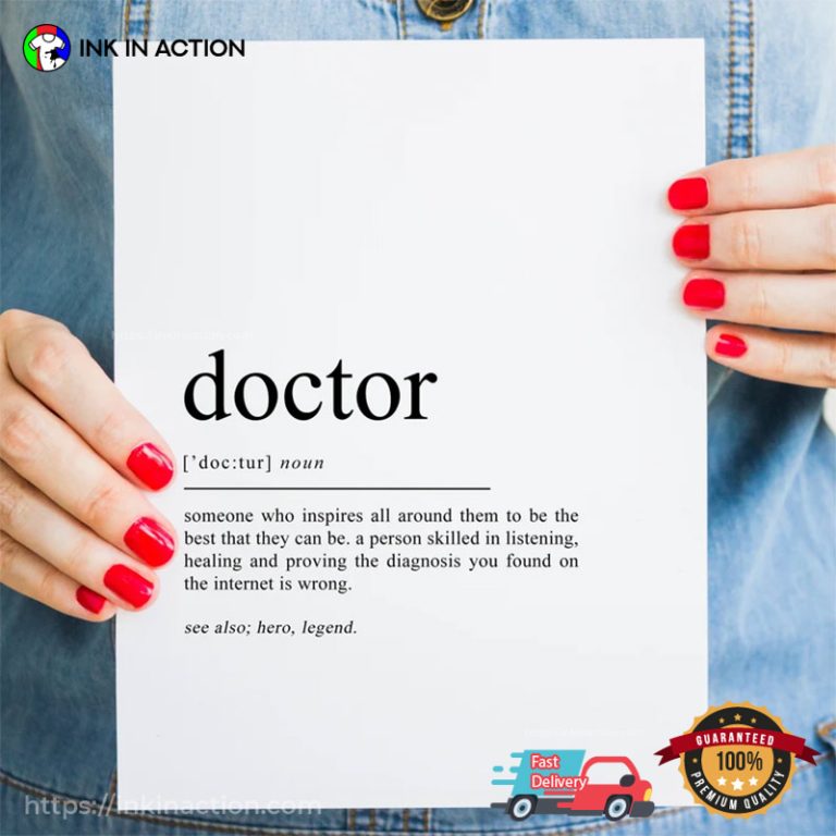 Doctor Definition Poster, Happy National Doctors Day - Print your ...