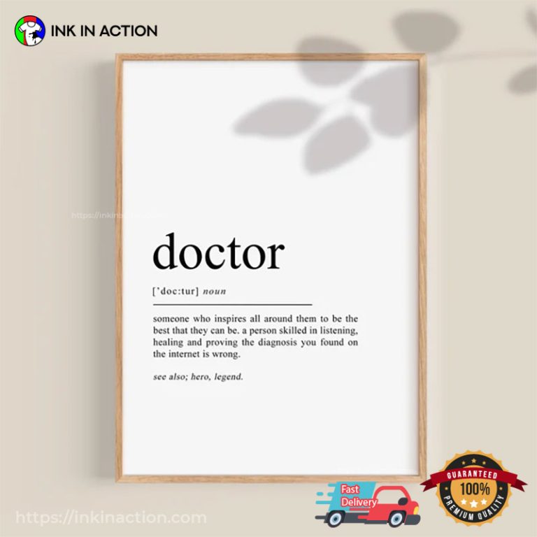 Doctor Definition Poster, Happy National Doctors Day - Print your ...