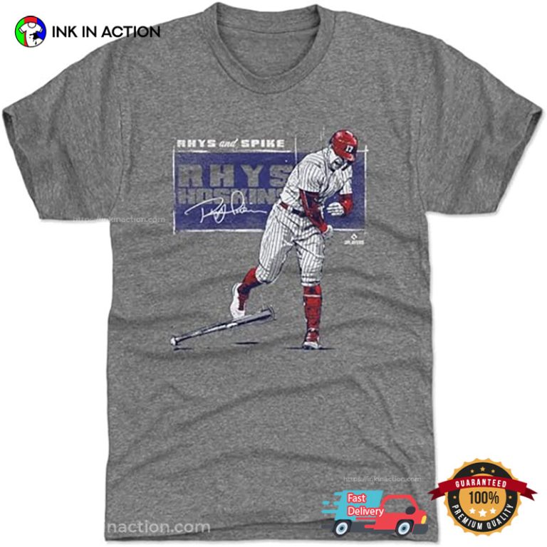 Rhys And Spike Rhys Hoskins Vintage Signature T-Shirt - Print your ...
