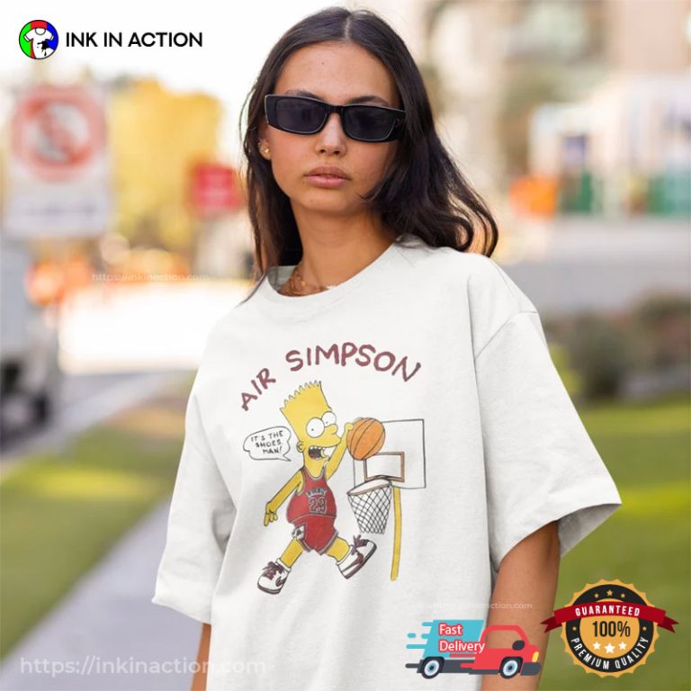 Air Simpson Slam Dunk Bart Funny The Simpsons T-shirt - Print your ...