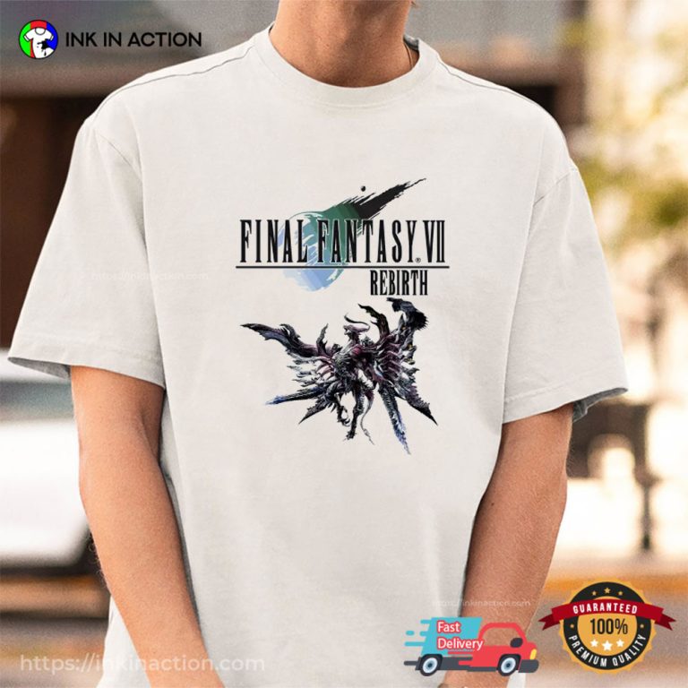 Final Fantasy VII Rebirth Bahamut FF7 T-shirt - Print your thoughts ...