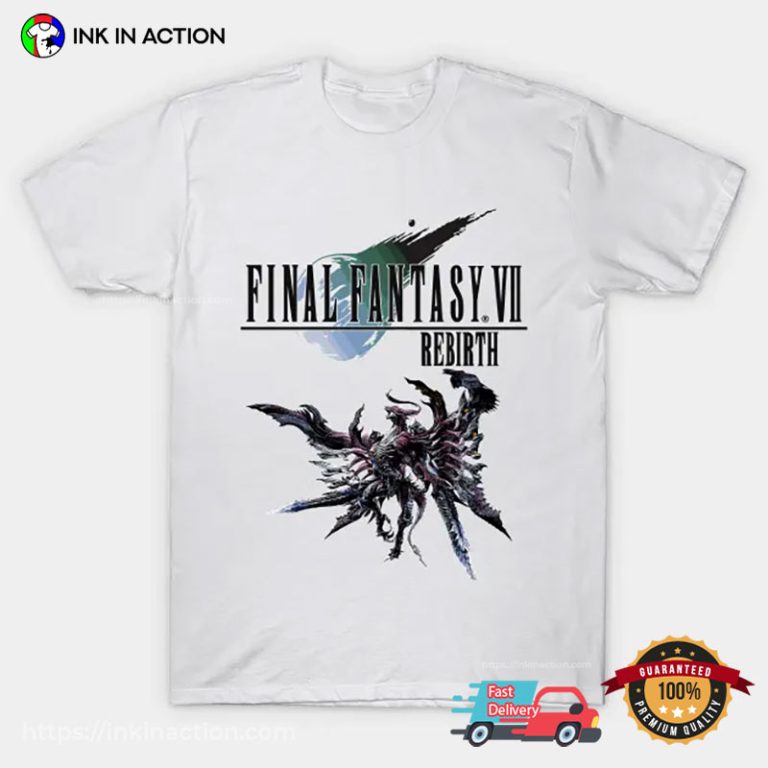 Final Fantasy VII Rebirth Bahamut FF7 T-shirt - Print your thoughts ...