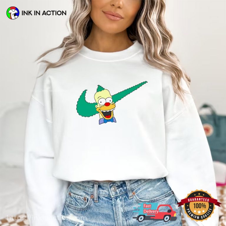 Krusty Clown The Simpsons Film Nike T-shirt - Print your thoughts. Tell ...