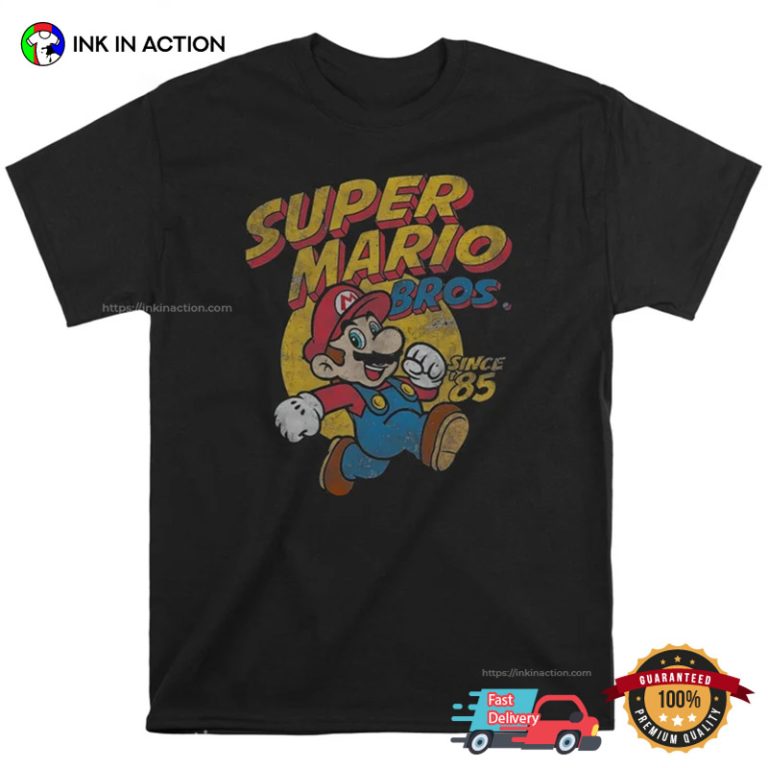 Super Mario Bros Retro 80s Game T-shirt - Print your thoughts. Tell ...