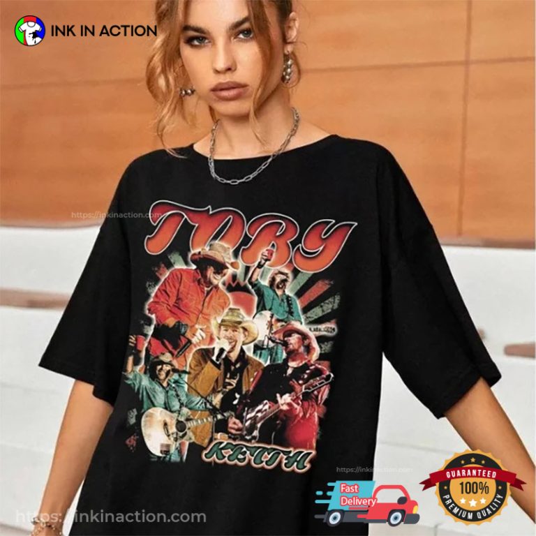 Toby Keith Collage Retro 90s Style T-Shirt - Print your thoughts. Tell ...