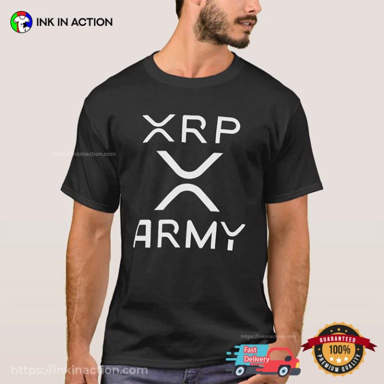 XRP Army Crypto Meme T-Shirt - Print your thoughts. Tell your stories.