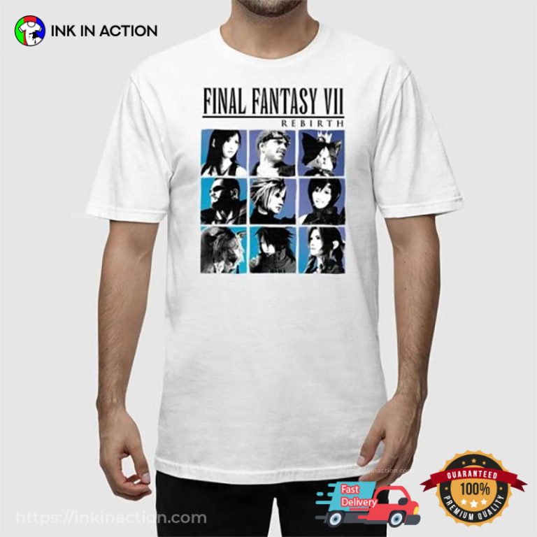 Game Final Fantasy 7 Remake Characters Vintage Style T-Shirt - Print ...