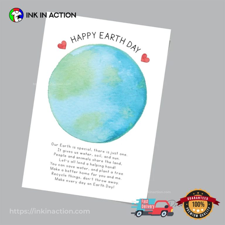 Happy Earth Day Wall Art - Print your thoughts. Tell your stories.