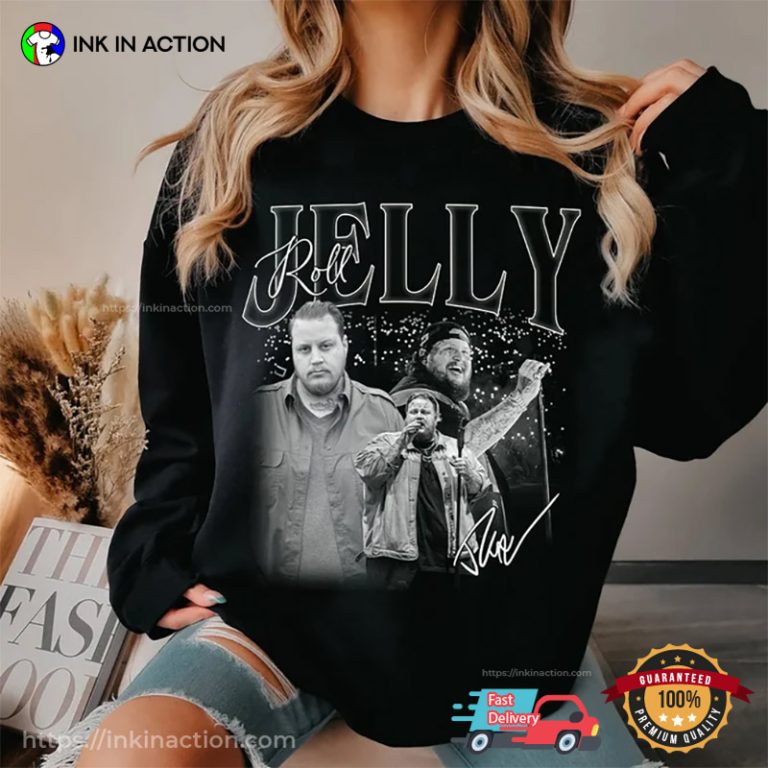 Jelly Roll Rapper Collage Vintage Signature T-shirt - Print your ...
