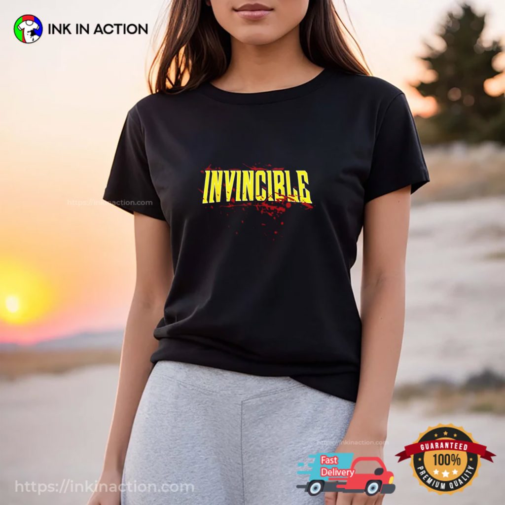 Invincible Bloody Logo T-Shirt - Print your thoughts. Tell your stories.