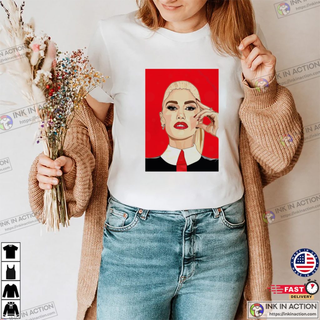Portrait Of Gwen Stefani Art shirt - Print your thoughts. Tell your ...
