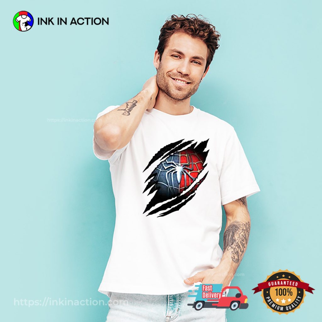 Spider-Man Ripped Suit, Spider-Man 2 T-shirt - Print your thoughts ...