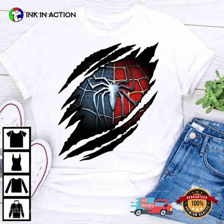 Spider-Man Ripped Suit, Spider-Man 2 T-shirt - Print your thoughts ...