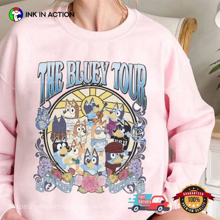 The Bluey Tour, Bingo Birthday Family Shirt - Print your thoughts. Tell ...