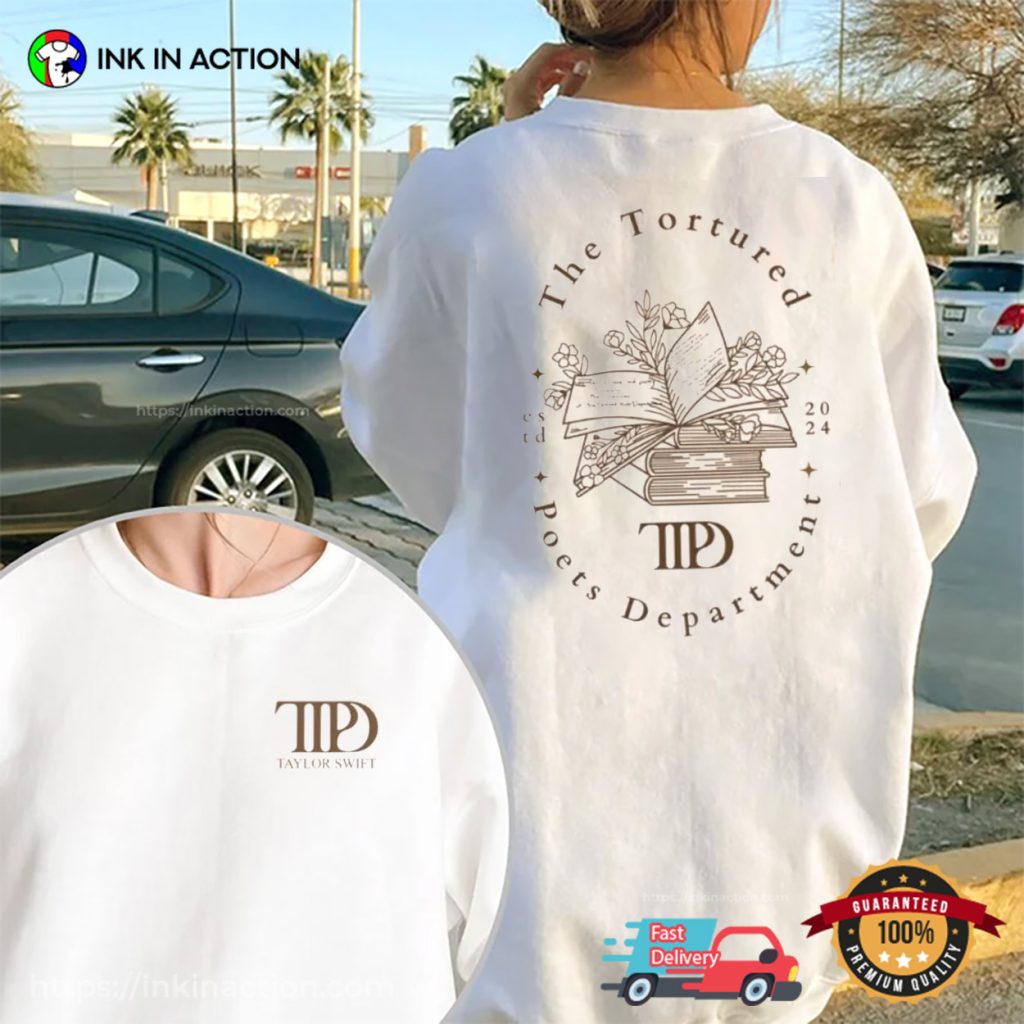 The Tortured Poets Department Floral Book Stack Comfort Colors T-shirt ...