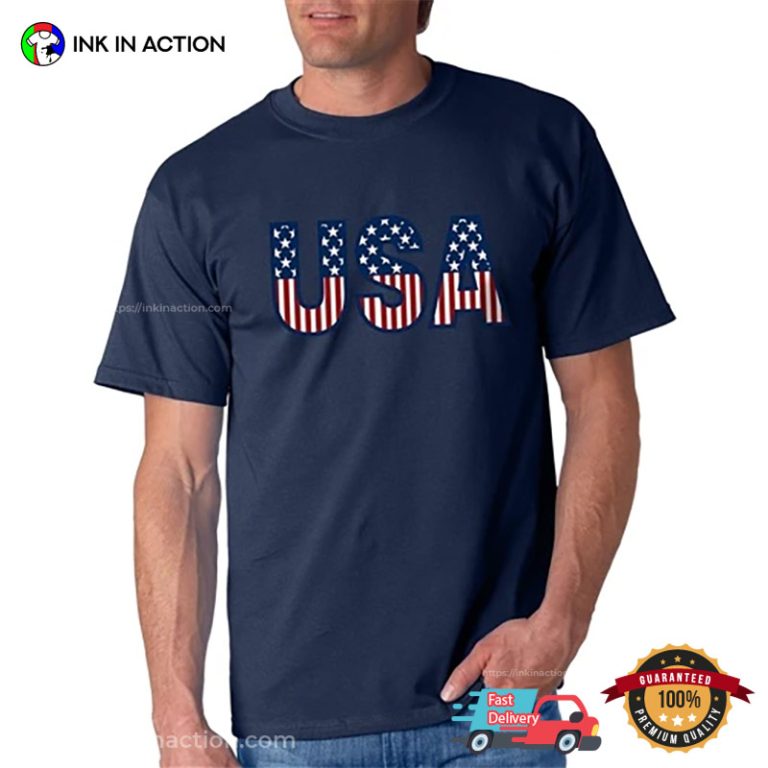 USA American Flag Shirt - Print your thoughts. Tell your stories.