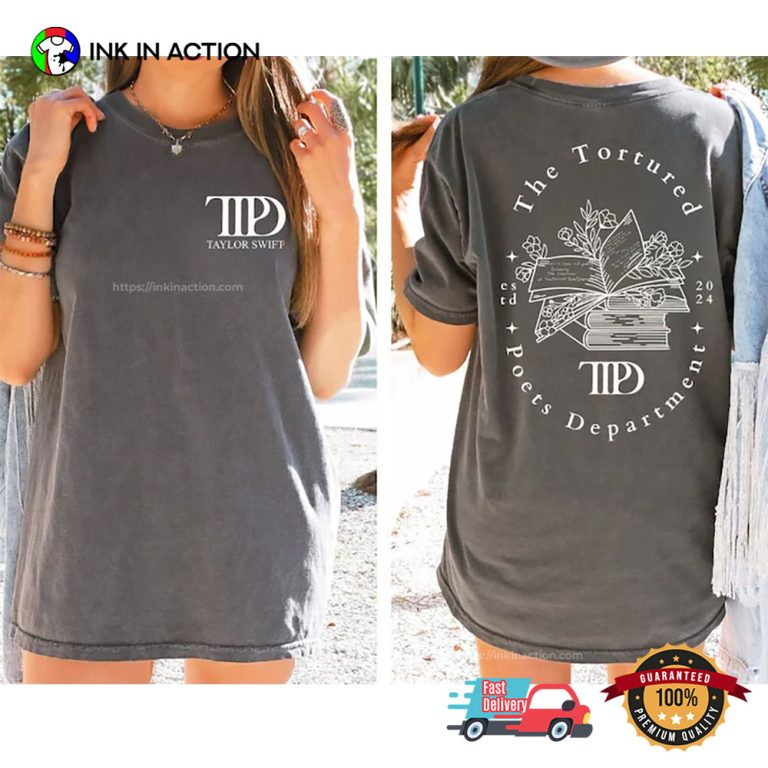 The Tortured Poets Department Comfort Color Tee - Print your thoughts ...