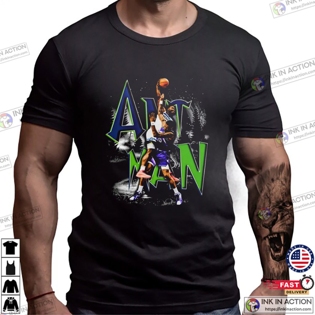 Anthony Edwards Timberwolves Antman NBA Basketball Tee - Print your ...