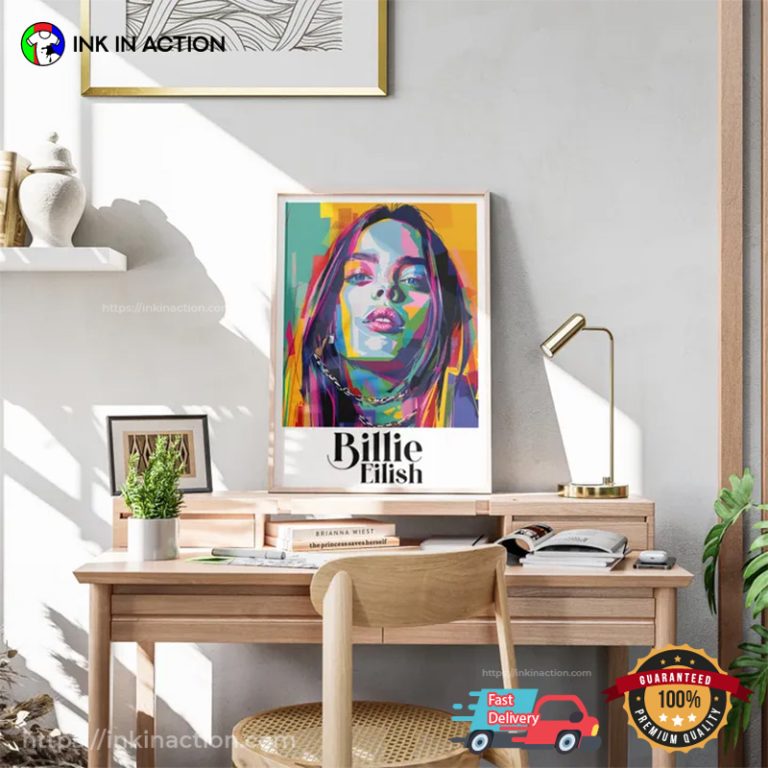 Billie Eilish Modern Wall Art For Celebrity Fan Art - Print your ...