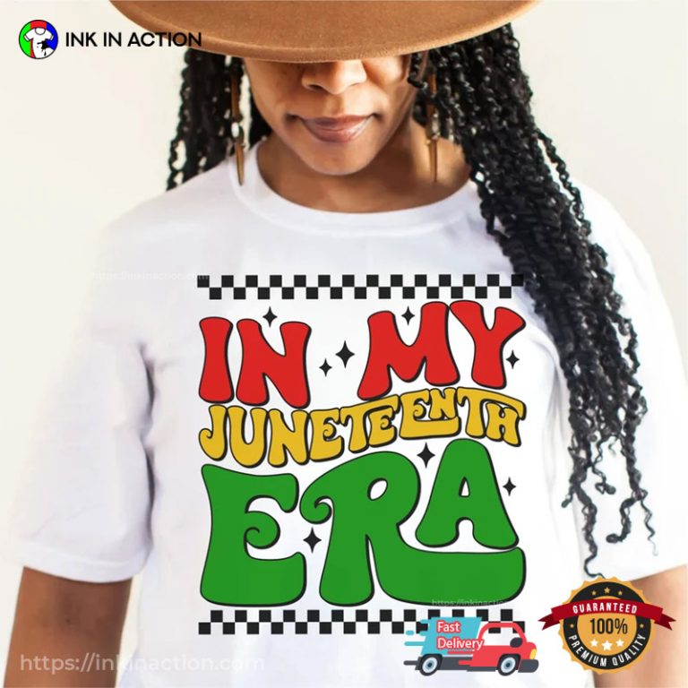In My Juneteenth Era Groovy Celebration Of Juneteenth Tee - Print your thoughts. Tell your stories.