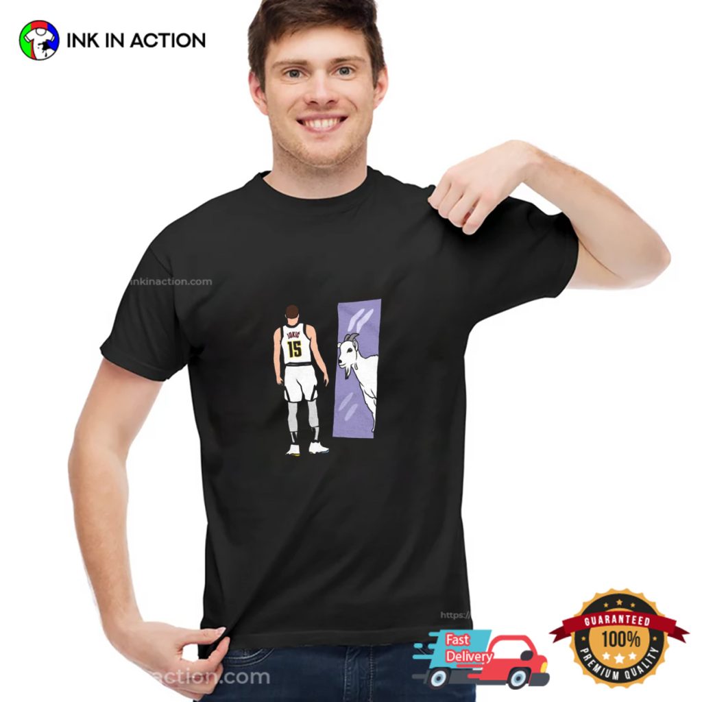 Nikola Jokic Mirror GOAT T-Shirt - Print your thoughts. Tell your stories.
