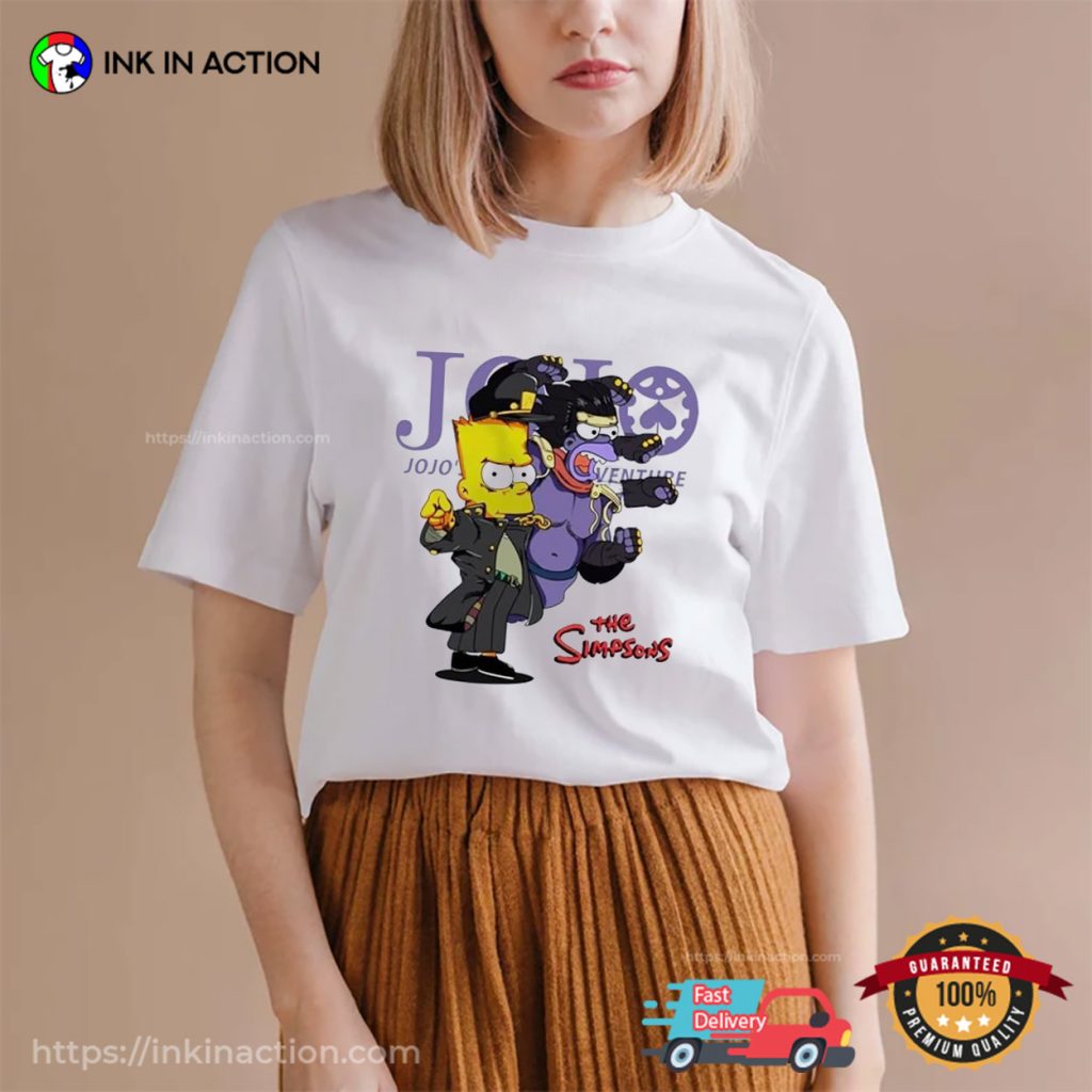 OUNIY JoJo's Bizarre Adventure The Simpsons T-shirt - Print your ...
