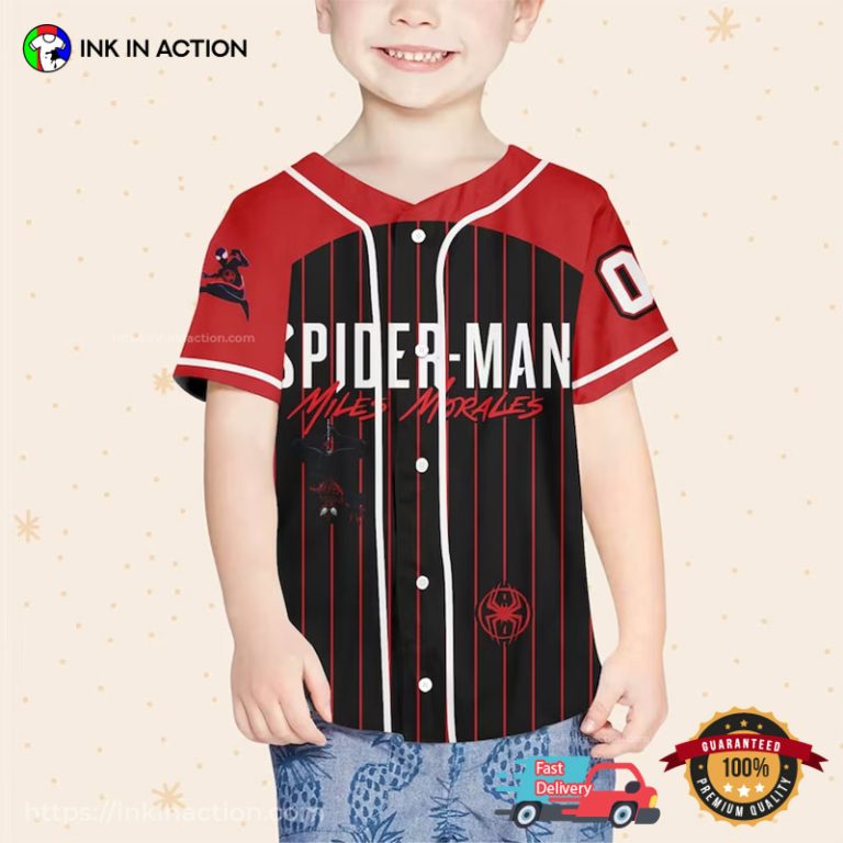Personalized Miles Morales Disney Spider-Man Baseball Jersey - Print ...