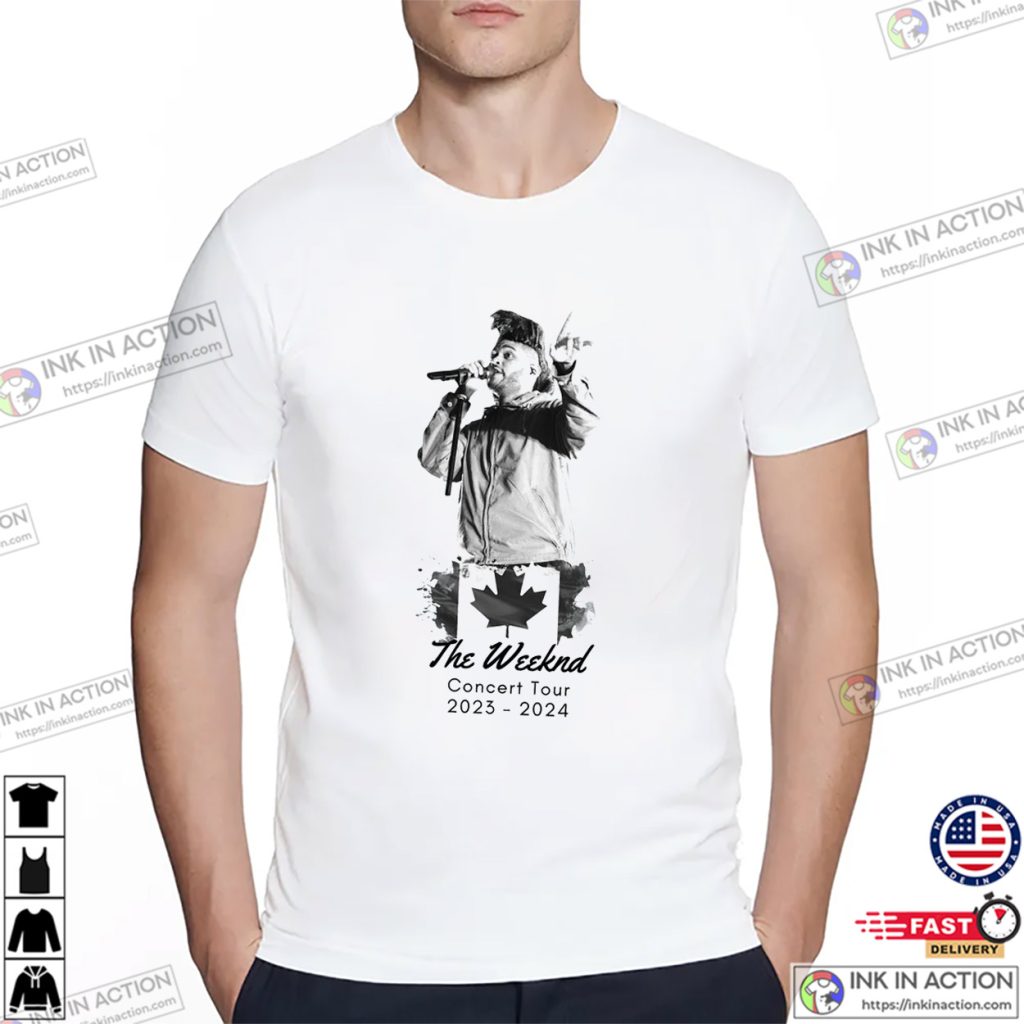 The Weeknd Canada Concert Tour 2023 2024 T-shirt - Print your thoughts ...