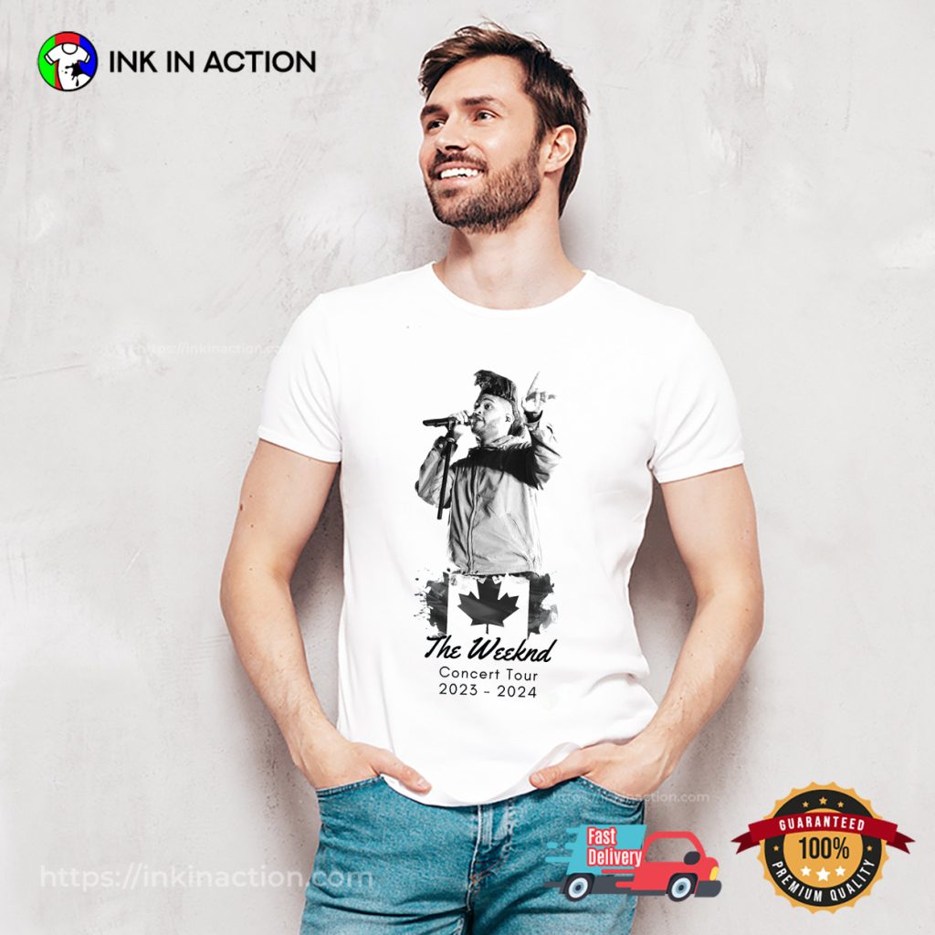 The Weeknd Canada Concert Tour 2023 2024 T-shirt - Print your thoughts ...