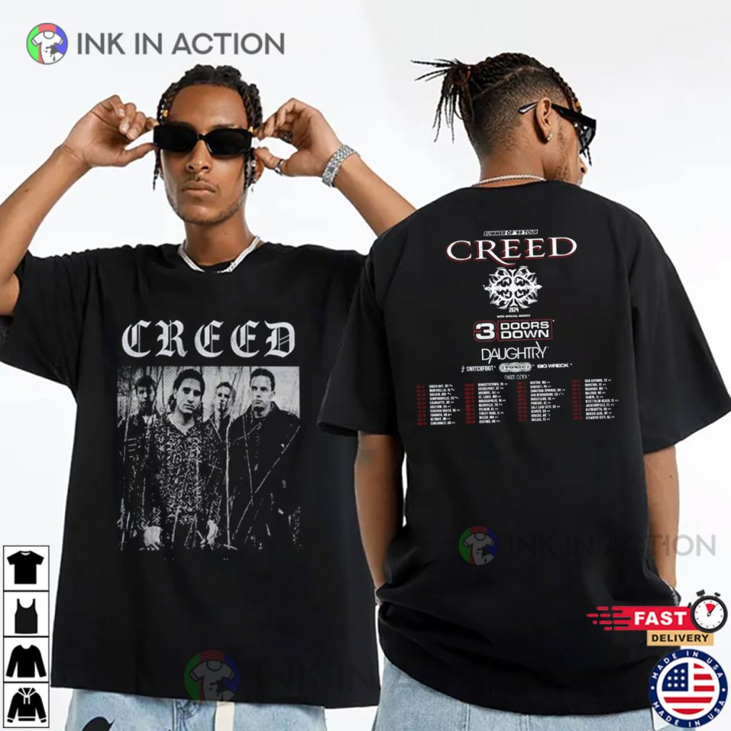 2024 Creed Band Summer Of ’99 Tour Shirt - Print your thoughts. Tell ...